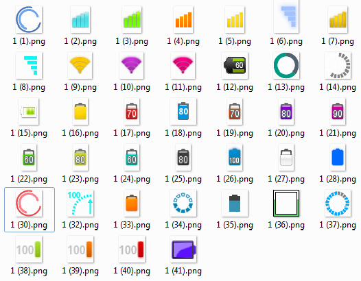Kumpulan packs status bar icons wifi signal battery | SegalaReview ...