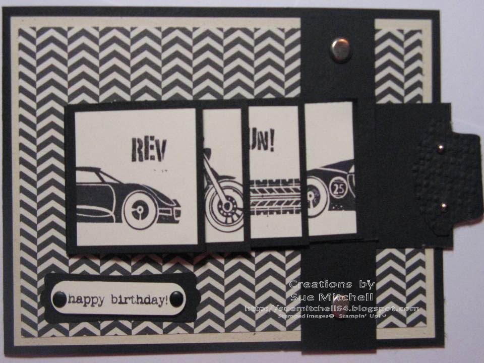 Stampin' Up! Australia - Sue Mitchell: Male Birthday cards "Rev Up The ...