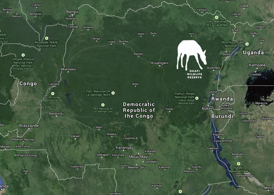 Patrimonio de la Humanidad: Reserva de fauna de okapis. República ...