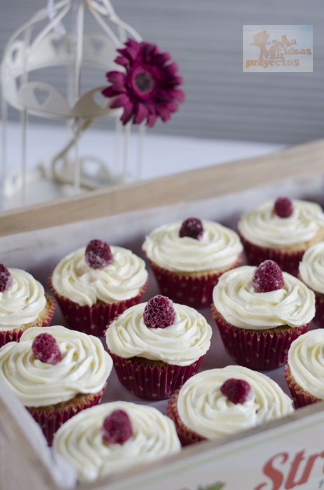 CUPCAKES DE FRAMBUESA - Mil ideas, mil proyectos
