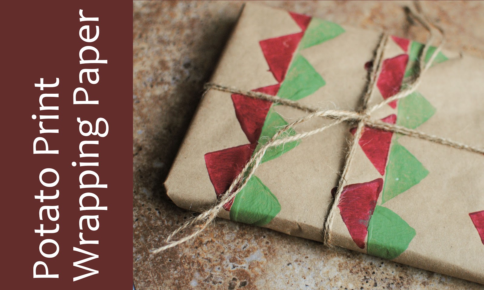 Big City Little Joys: Potato Print Wrapping Paper