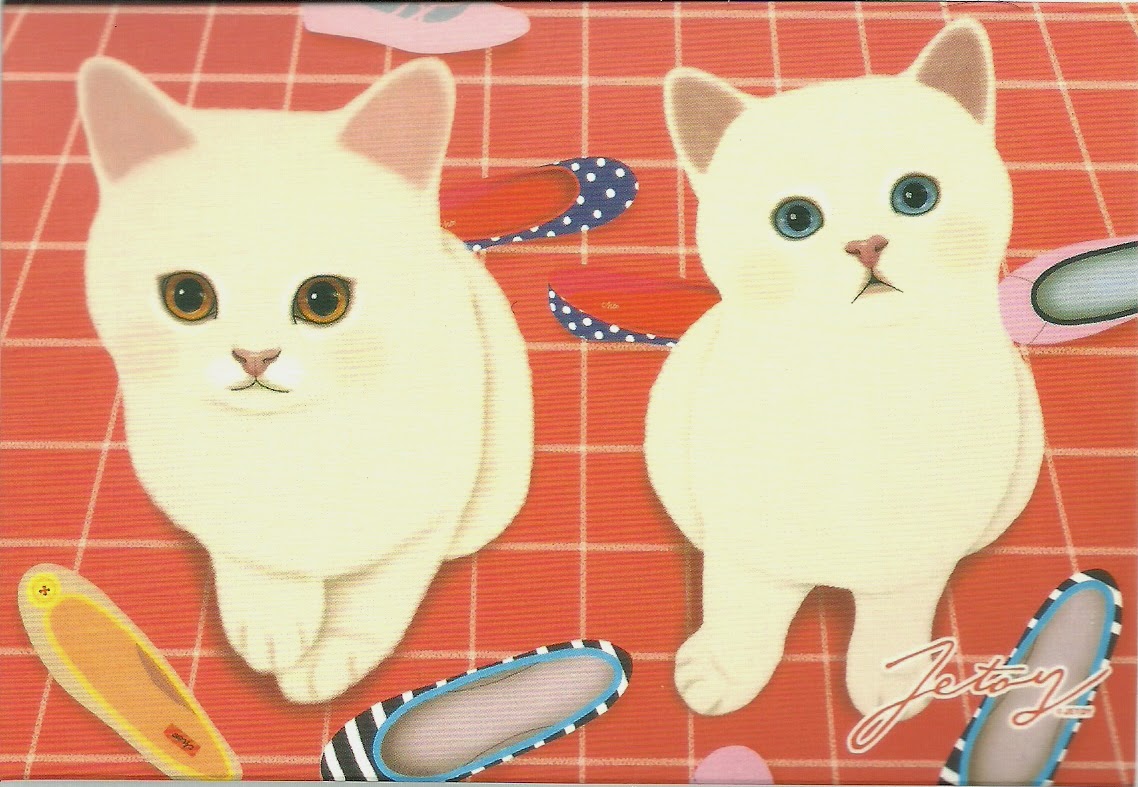 Interesting Corner of Me : Wordless Wednesday: Choo Choo Cat Postcard ...