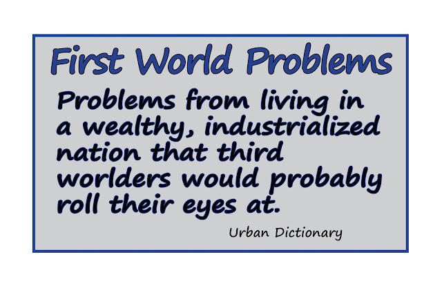 Pass the Honey: Oh, Our First-World Problems!