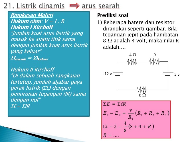 Listrik Dinamis Arus Searah 1 Loop
