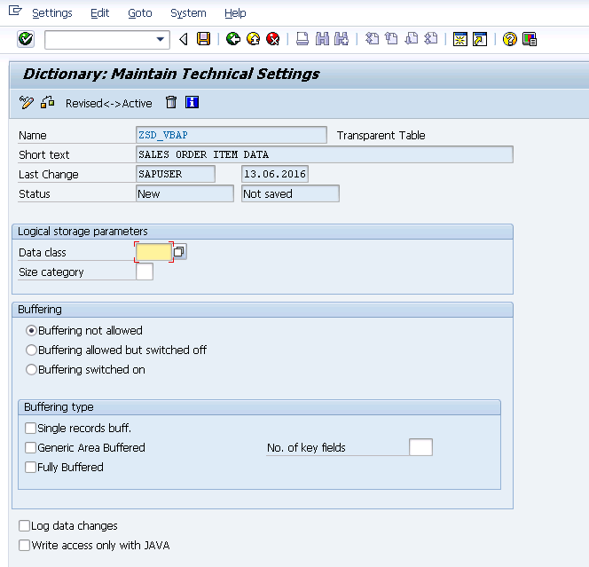 SAP TECH: Creating Transparent Transaction Table