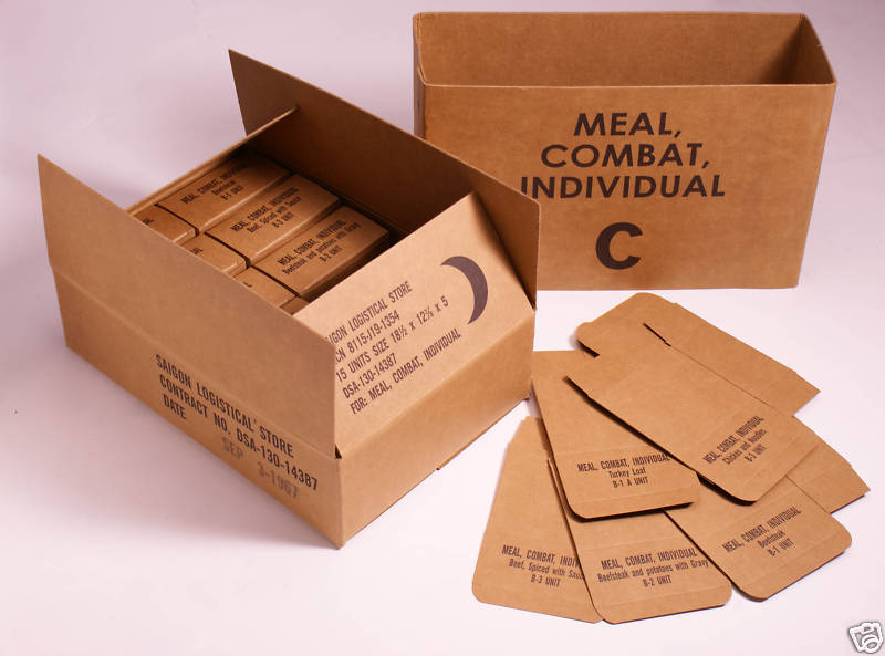 SAIGON LOGISTICAL: REPLICA PROP VIETNAM ERA C RATION CASE&BOXES SET.