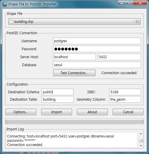 On Spatial [postgis] Shapefile And Dbf Loader 2