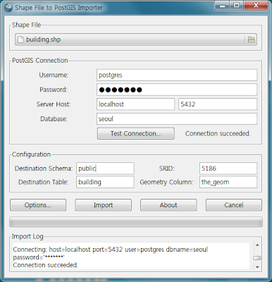 On Spatial: [PostGIS] Shapefile and DBF Loader 2