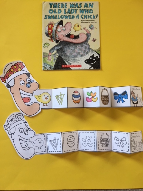 Old Lady Who Swallowed a Chick Craft (3 levels) ~ Preschool Printables