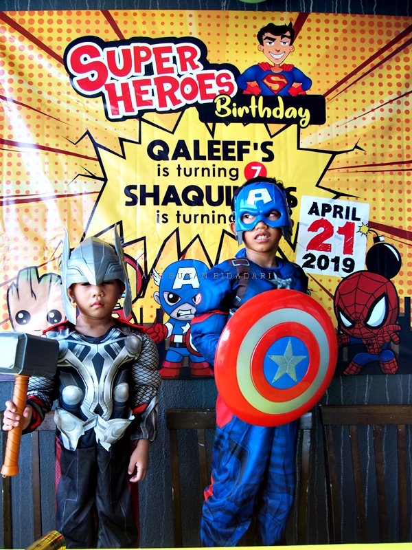 aku bukan bidadari: PERSIAPAN BIRTHDAY PARTY ANAK2 TEMA SUPER HERO