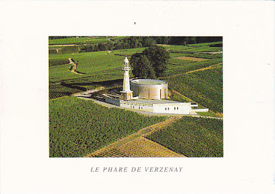 Lighthouses on Post Cards: Verzenay Lighthouse, Reims, France.