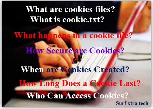 What are cookies files? and Computer cookies on the internet