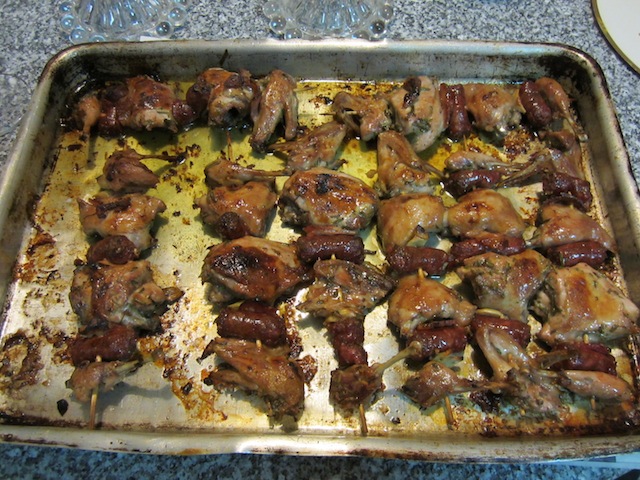 Food Lust People Love: Sticky Roasted Quail with Sausage