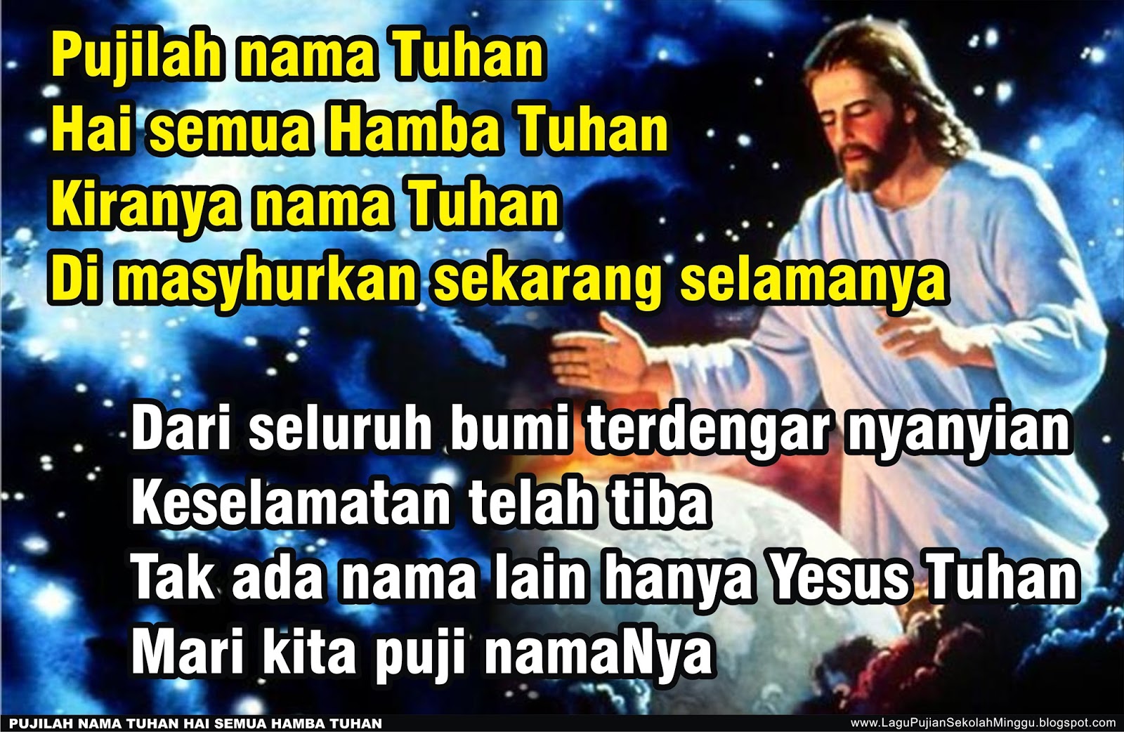Lirik Lagu Pujian Rohani Kristen Sekolah Minggu Gereja Tuhan Yesus ...