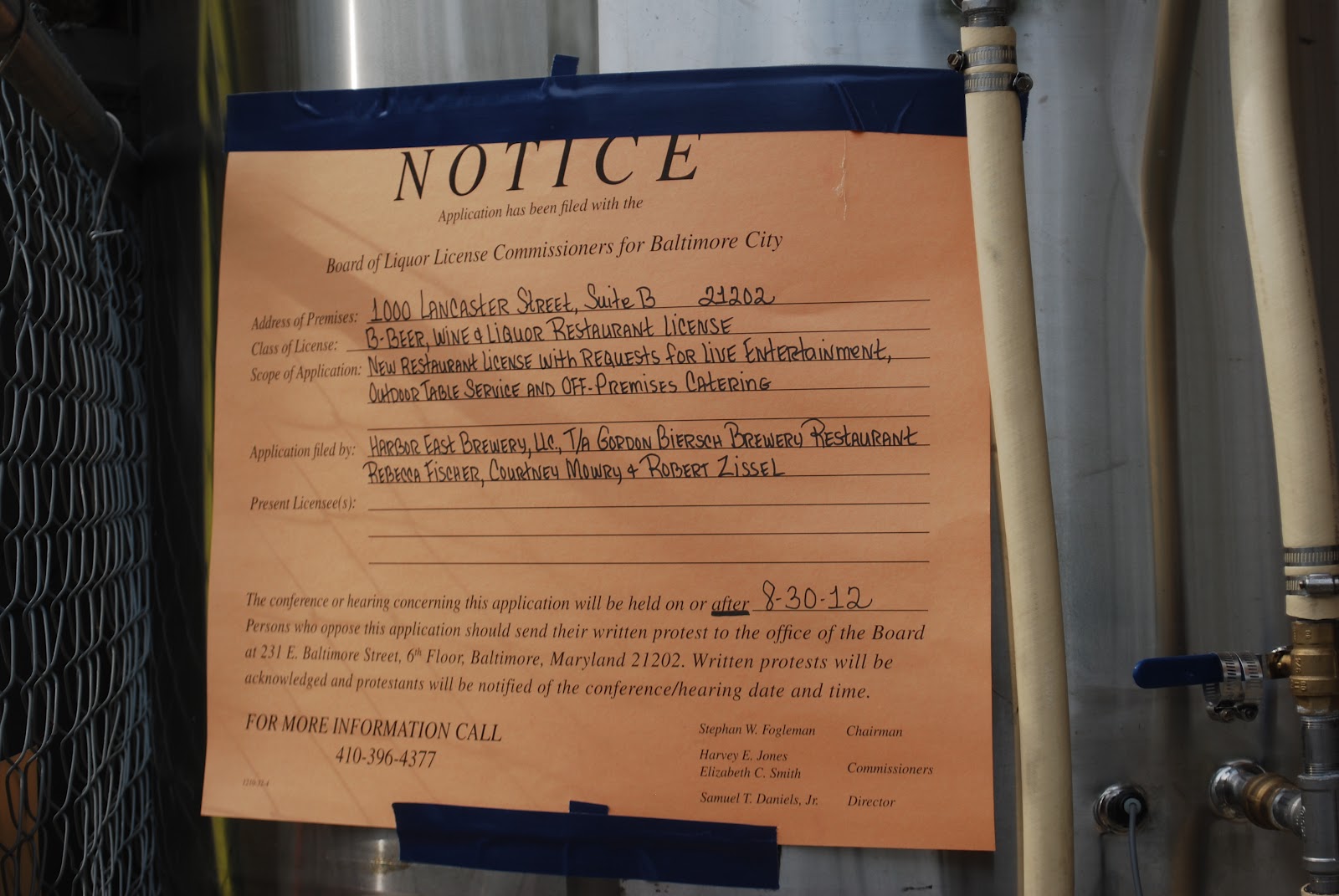 Beer in Baltimore: Gordon Biersch Harbor East Looking Like a Brewery