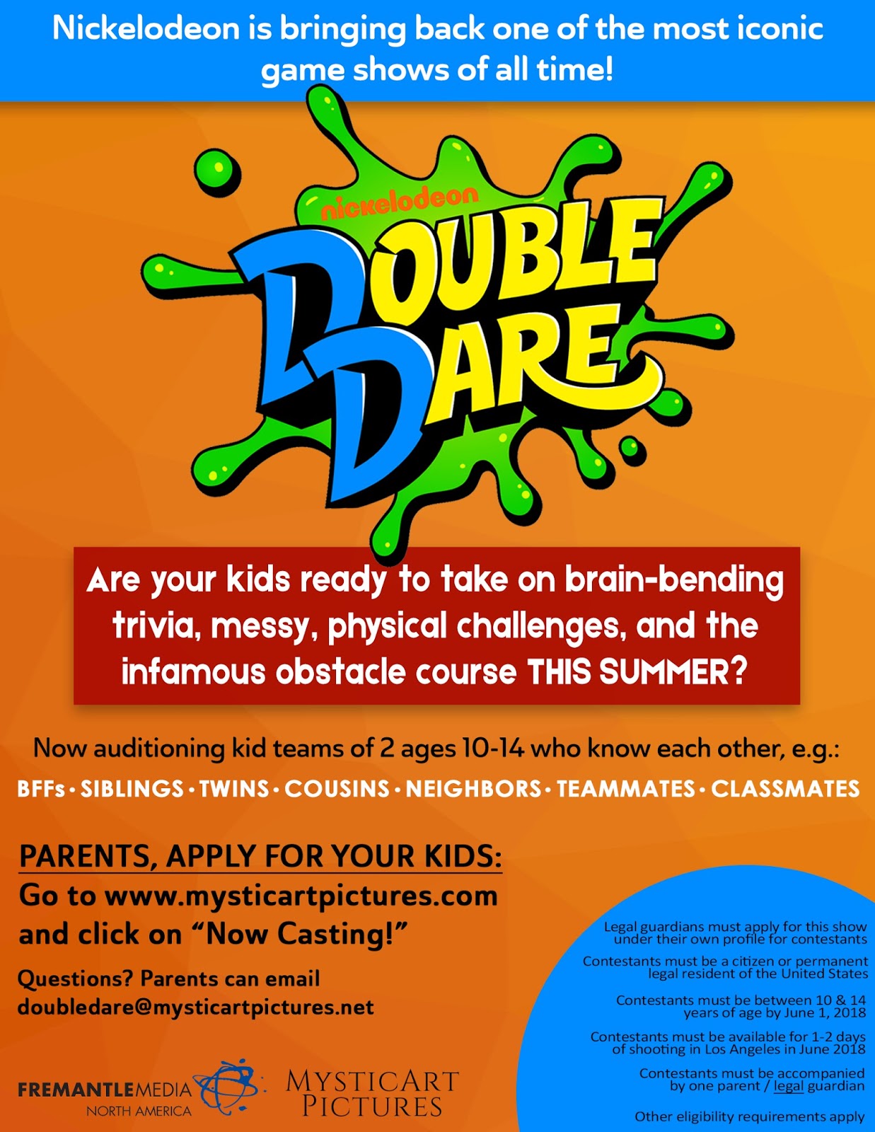 NickALive!: Mysticart Pictures Looking For Contestants For Nickelodeon ...