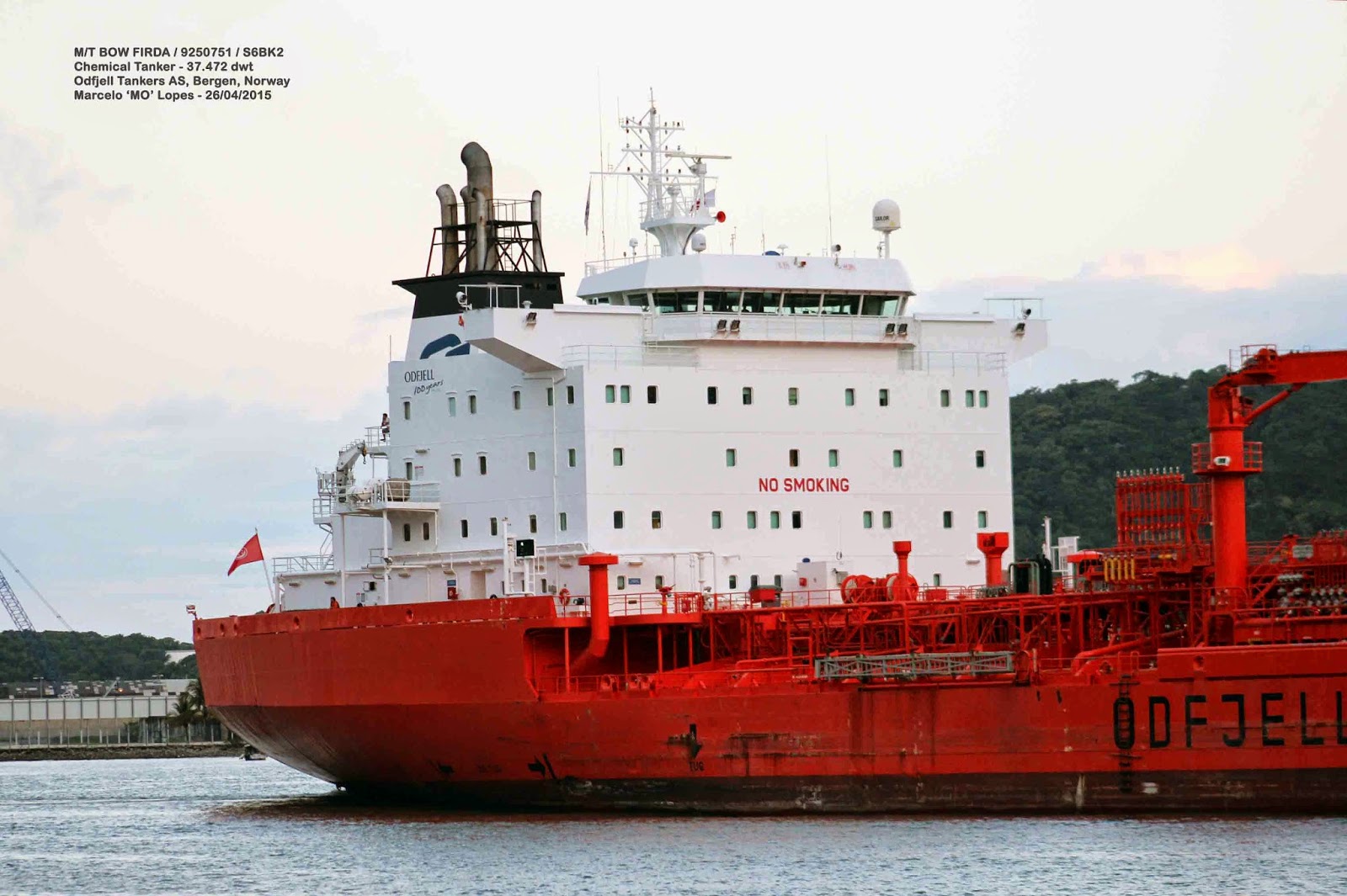 Santos Shiplovers: M/T Bow Firda / S6BK2 - Leaving Santos 26/04/2015