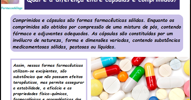 Excipientes utilizados em formas farmacêuticas sólidas