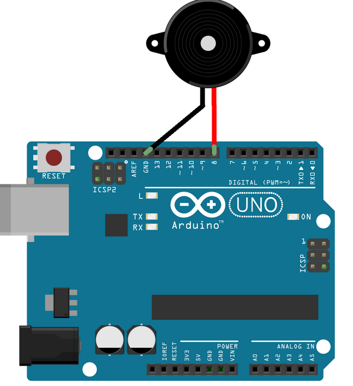 Arduino Projects: Arduino Experiment 11: Using a Piezo Buzzer - Modify