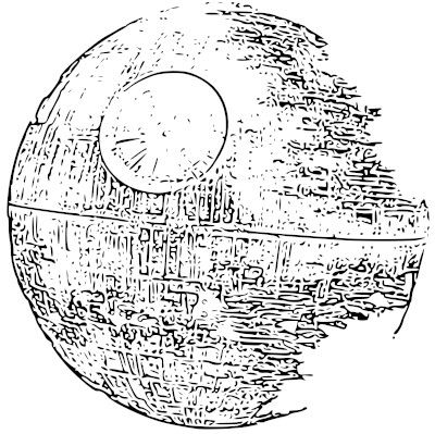 Death Star Coloring Page Simple Coloring Pages