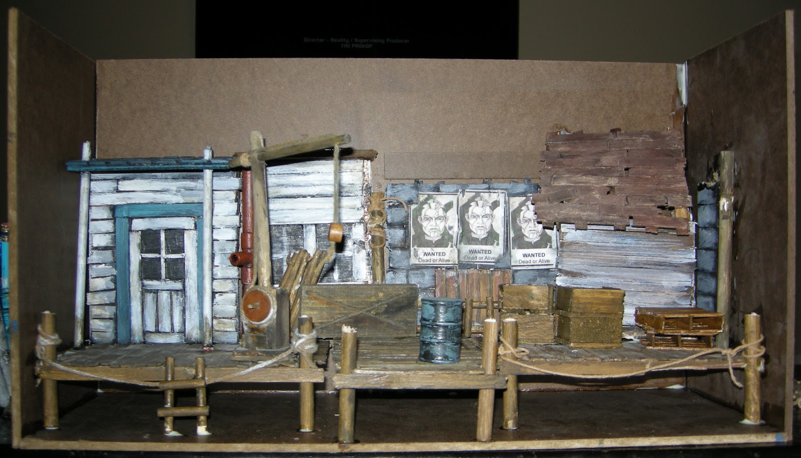 ANY HOW TOWN: Building A Large Scale Popsicle Stick Diorama