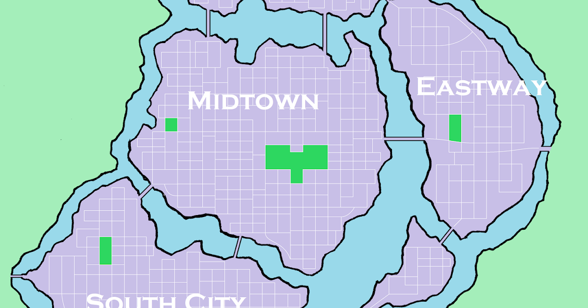 The Splintered Realm: Echo City Map