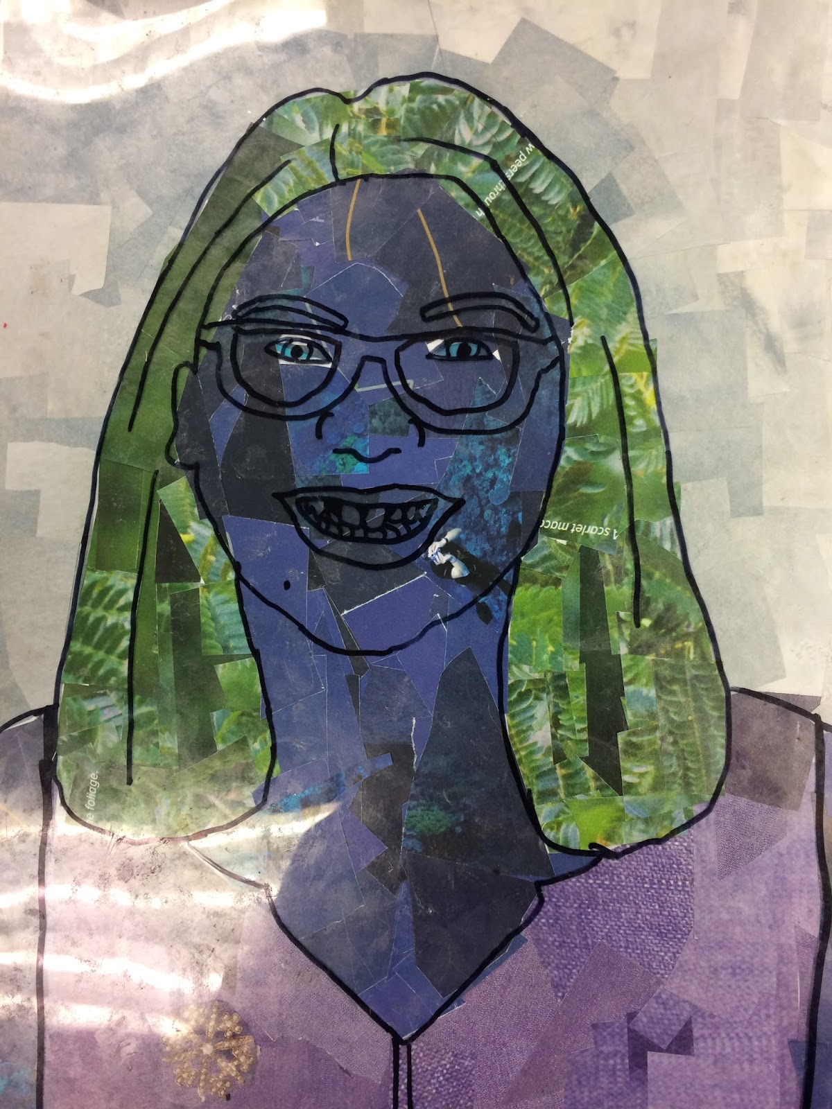 Mrs. Wille's Art Room: 6th grade self-portrait collages
