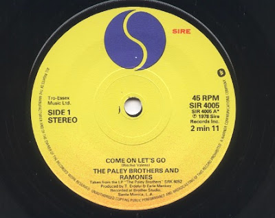 Ramones on vinyl: The single with Paley Brothers