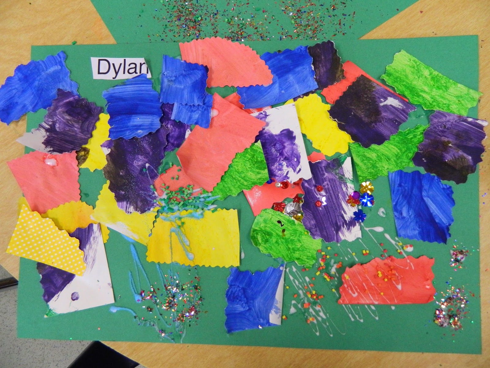 the vintage umbrella: Preschool Collages