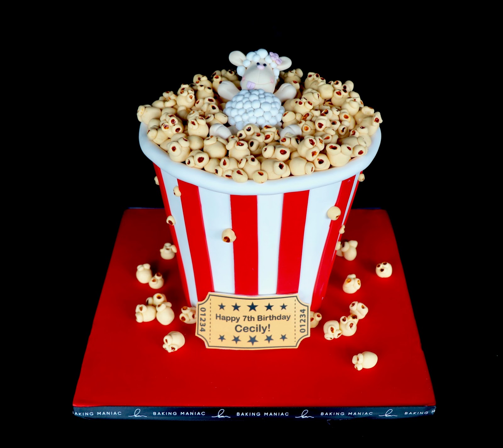 Popcorn Bucket Cake