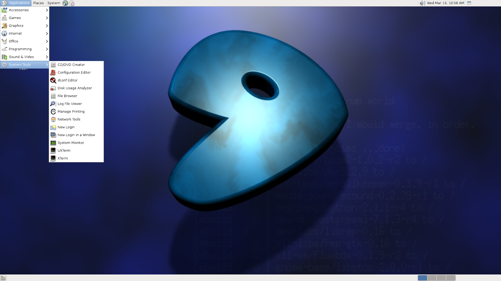 Lindqvist -- a blog about Linux and Science. Mostly.: 358. Gentoo in a ...