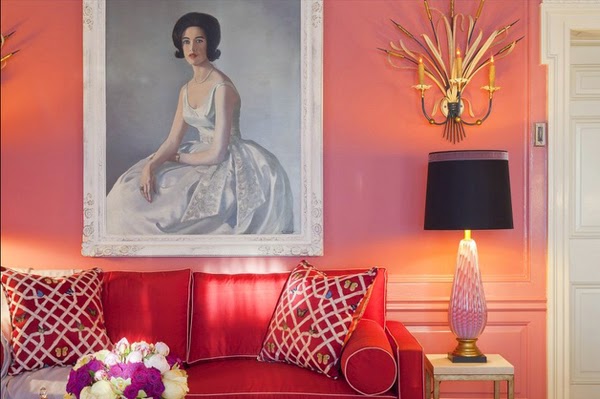 Shades of Pink and Red (or rooms that remind me Valentine's Day is near ...