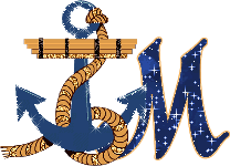 Alfabeto tintineante con ancla azul. - Oh my Alfabetos!