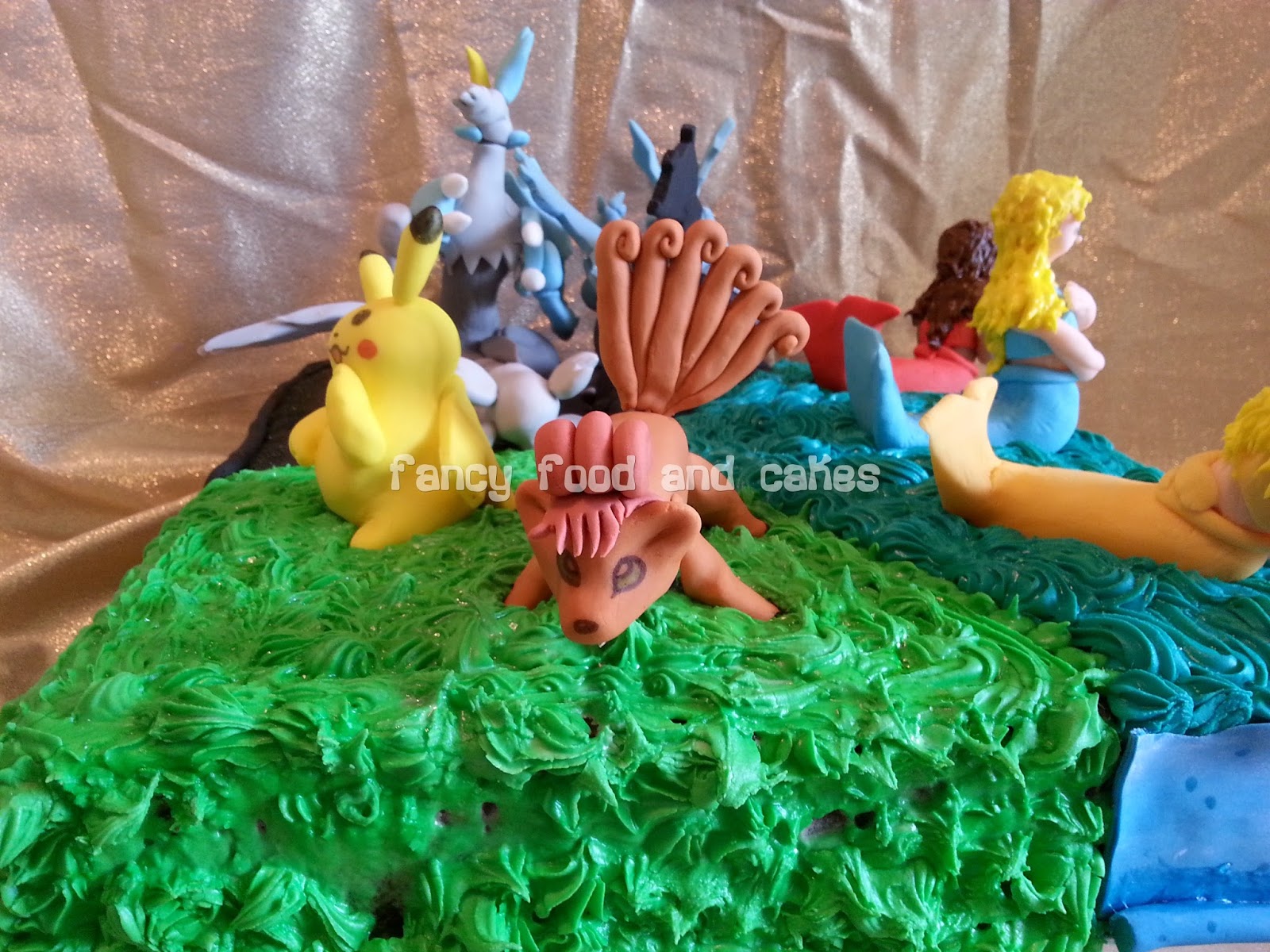 fancy food & cakes: Triplice torta: Pokemon e sirene di H2O! - Three ...