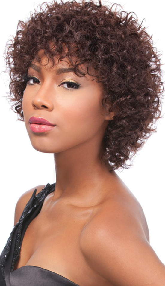 Pelo corto con rizos para morenas 2017