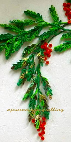 A Journey into Quilling & Paper Crafting: Quilled Picture - Leaves ...