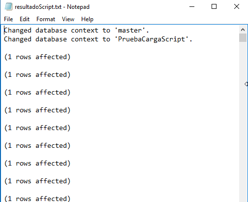 EJECUTANDO UN SCRIPT USANDO SQLCMD ~ SQL SERVER