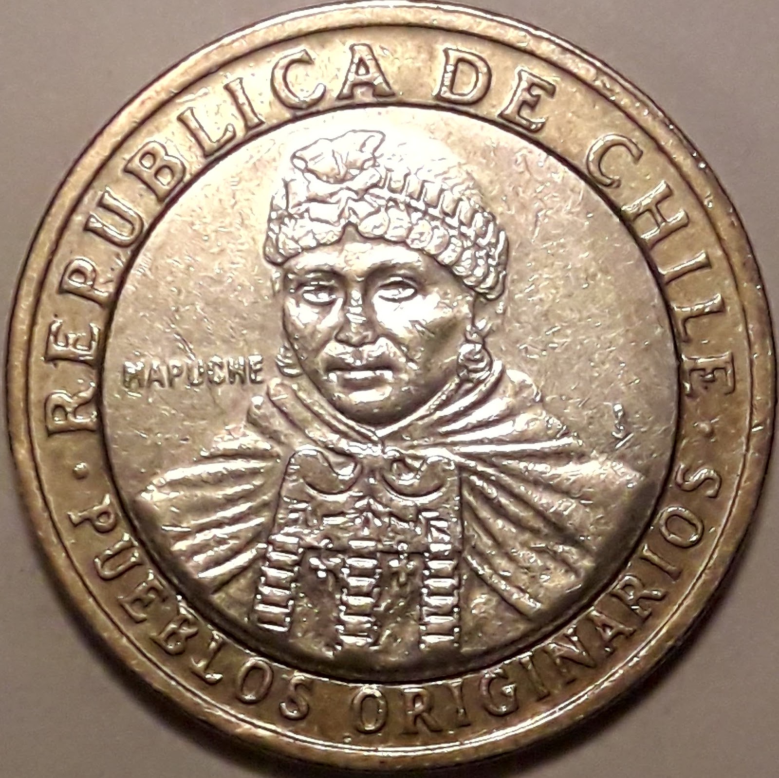 Catalogo Numismatica Chile: Chile KM# 236 - 100 Pesos - 2006 V1