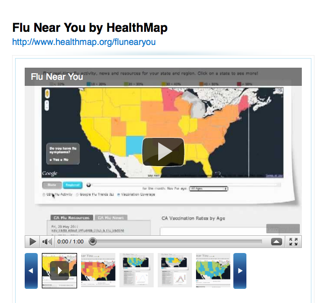 HealthMap: Visit and Vote for Flu Near You by HealthMap!