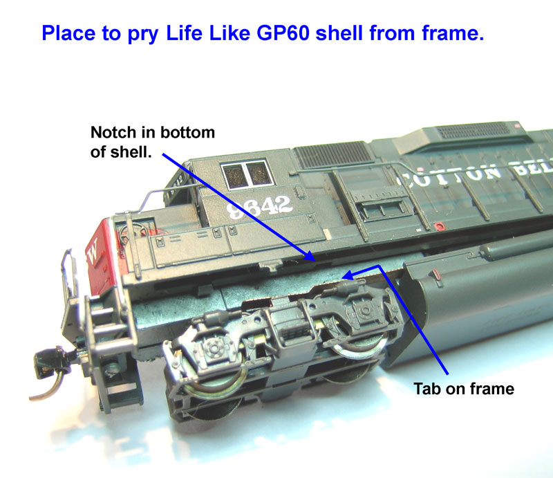 N Scale DCC Decoder Installs: TCS CN-GP in a Life Like GP60
