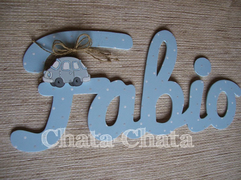 Chata-chata. Decoración infantil: LETRAS PARA FABIO