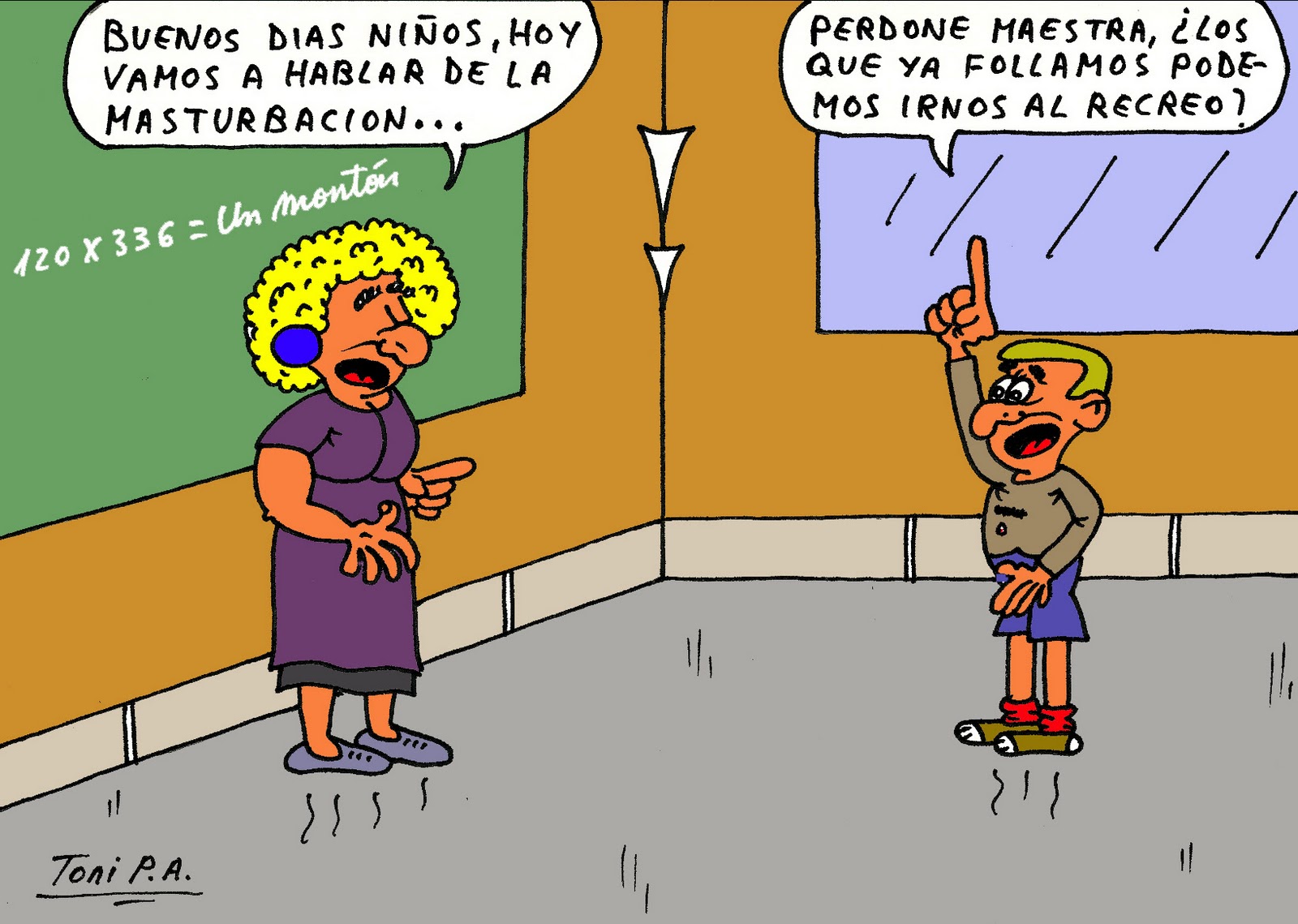 CHISTES TONI P.A.: Un día en clase...