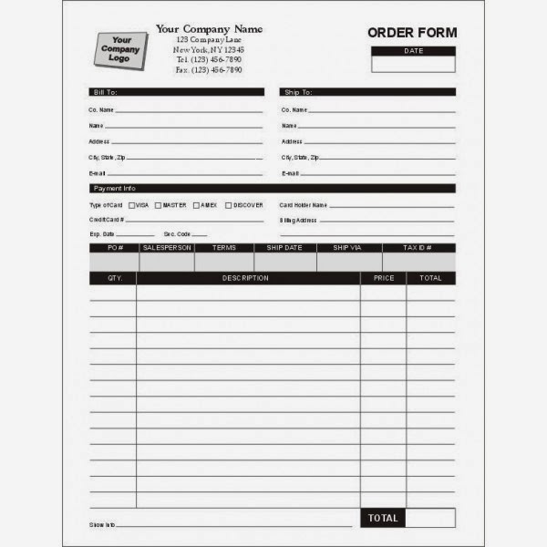 Using multi-purpose order forms for your business | Business Forms Review