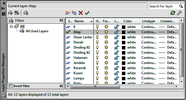 Cara Membuat Layer Pada AutoCAD