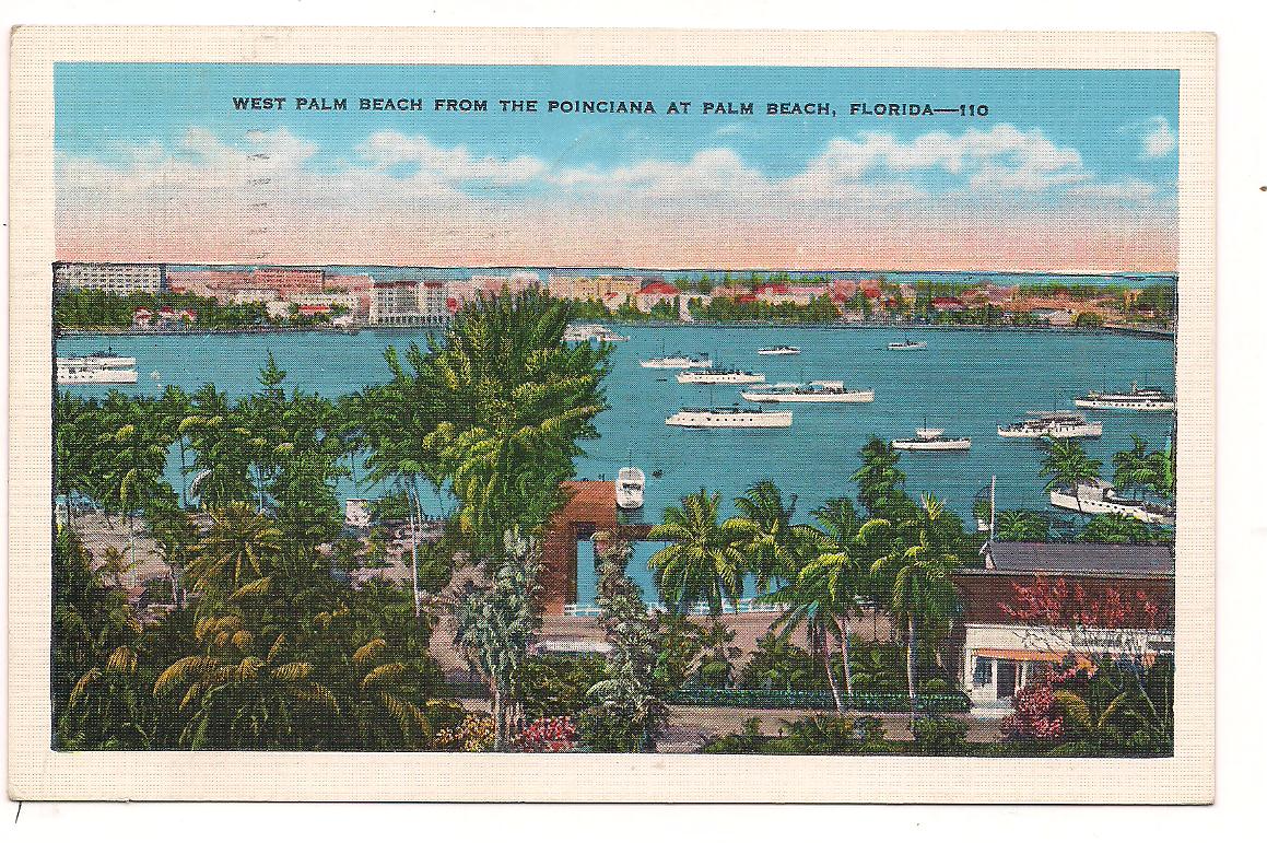 Judy's Postcards Plus: West Palm Beach Florida 1936 Vintage Postcard ...