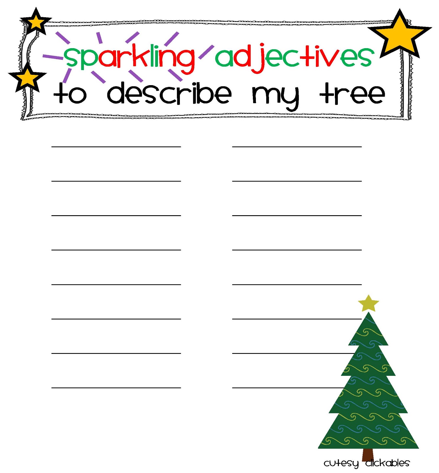 How To Describe A Christmas Tree With Adjectives at Karol Graves blog
