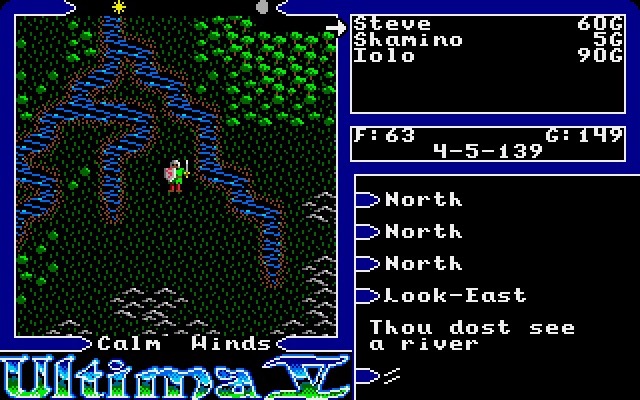 Atari ST games website: Ultima V: Warriors of Destiny