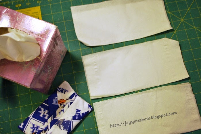 Joy's Jots, Shots & Whatnots: Folding Tissue for Small Tissue Holders