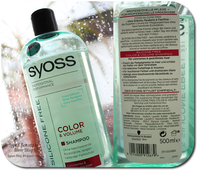 * Lupas Beauty & more Blog *: Syoss Silicone Free Color & Volume Shampoo