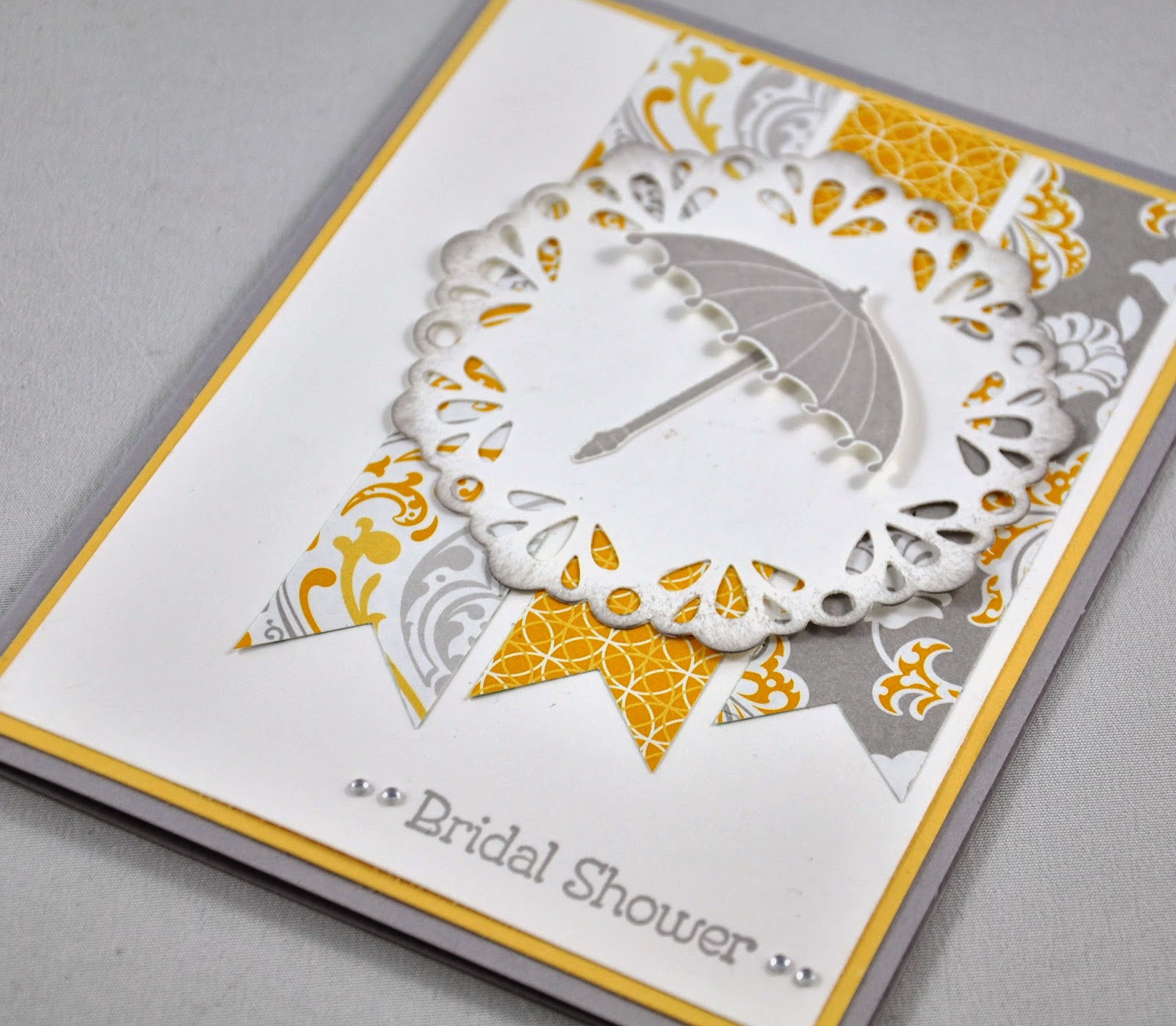 Snippets By Design: A Clean & Simple Bridal Shower Card